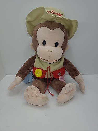 Curious George Gund Plush Fishing Teach Me Fisherman | eBay
