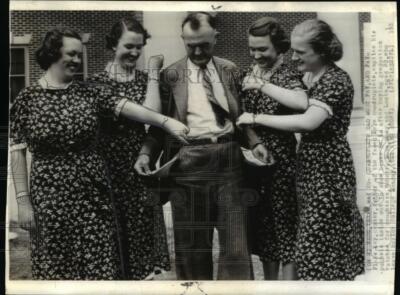 1937 Press Photo Keys Quadruplets graduating from Baylor College in ...