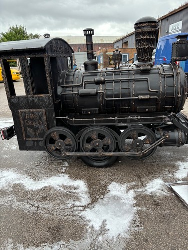 Smoke Train BBQ Smoker Grill Trailer Roof Sink Food Truck Business ...