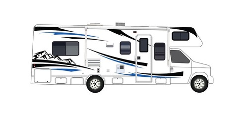 Class C Motor Home Decals Sticker Vinyl Caravan RV Trailer Mountain ...