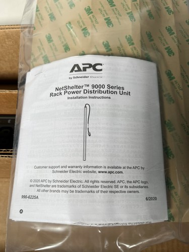 APC NetShelter APDU9941 200-208V Rack Power Distribution Unit 24-Outlet ...
