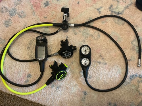 Zeagle Stage 1 and 2 Dive regulators with Oceanic pro plus 3 dive ...