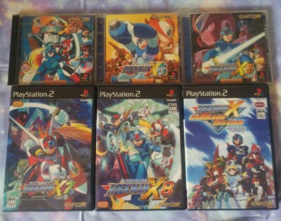 Lot 6 Rockman X4 X5 X6 X7 X8 & command mission PS1 PS2 set From Japan ...