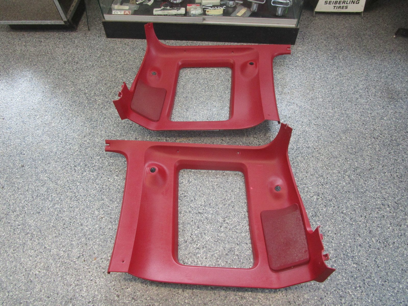 1992-1996 Ford F150 F250 F350 Rear Interior Panel Trim Super Cab Red ...