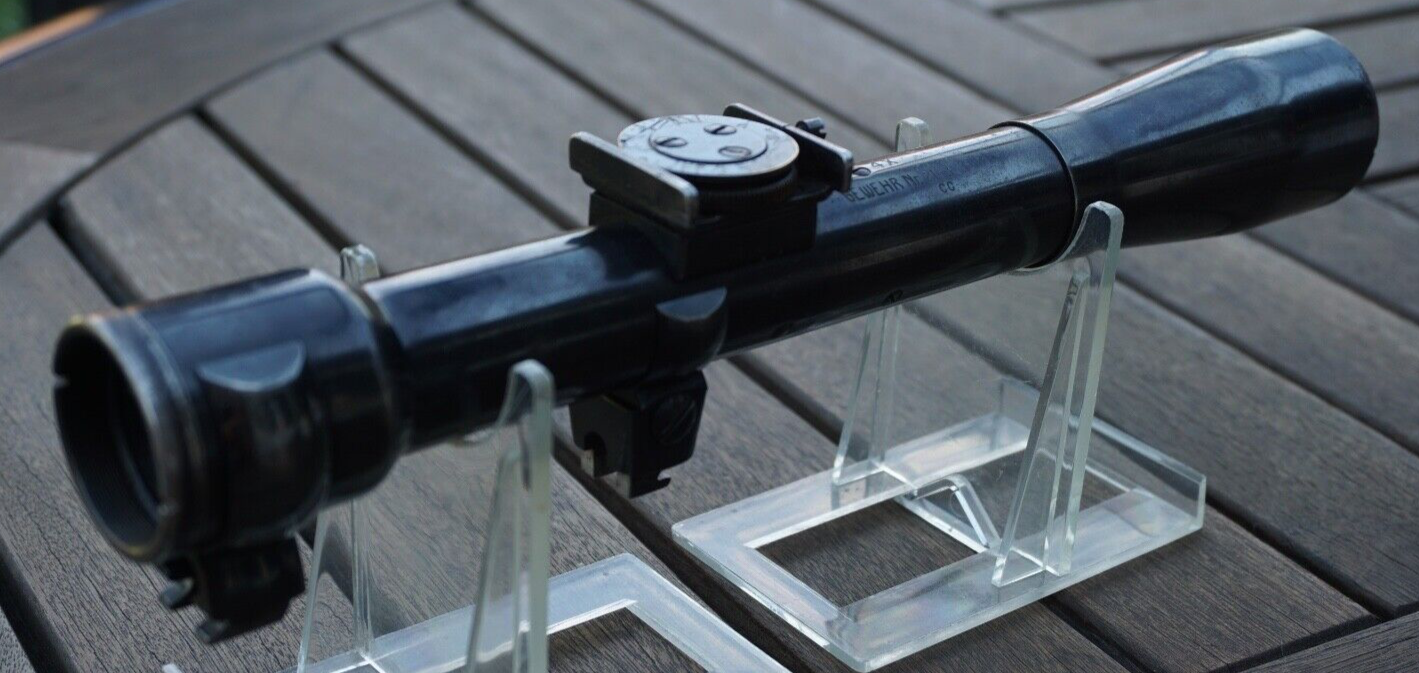 C.P. GOERZ BERLIN 4x GEWEHR Nr. 2143CC GERMAN SNIPER RIFLE SCOPE GEWEHR ...