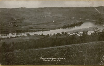 Air Aerial View Susquehanna River Sugar Run PA Postcard D11 | eBay