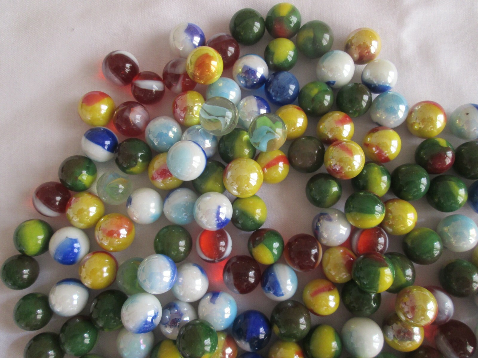 Bag Of 100 Premium 12MM / 1/2 Inch Retired PeeWee Mega Marbles | eBay