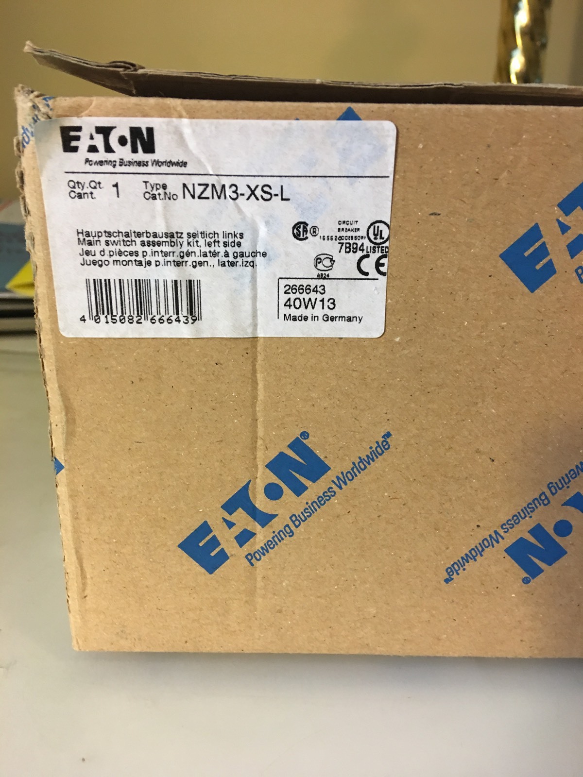 EATON. MOELLER. NZM3-XS-L. Left Hand Side. Kit. FOR NZM3. Breakers | eBay