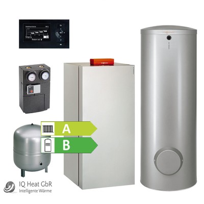 Viessmann Paket Vitocrossal 300 13 kW Gas Brennwert Kessel Speicher 160 ...