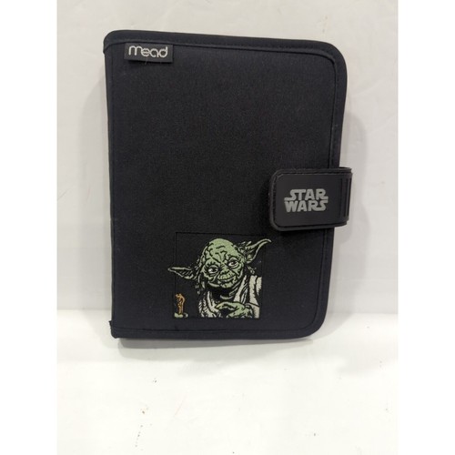 1996 Star Wars Lucas Film Mead Student Day Planner Yoda Black Vintage ...