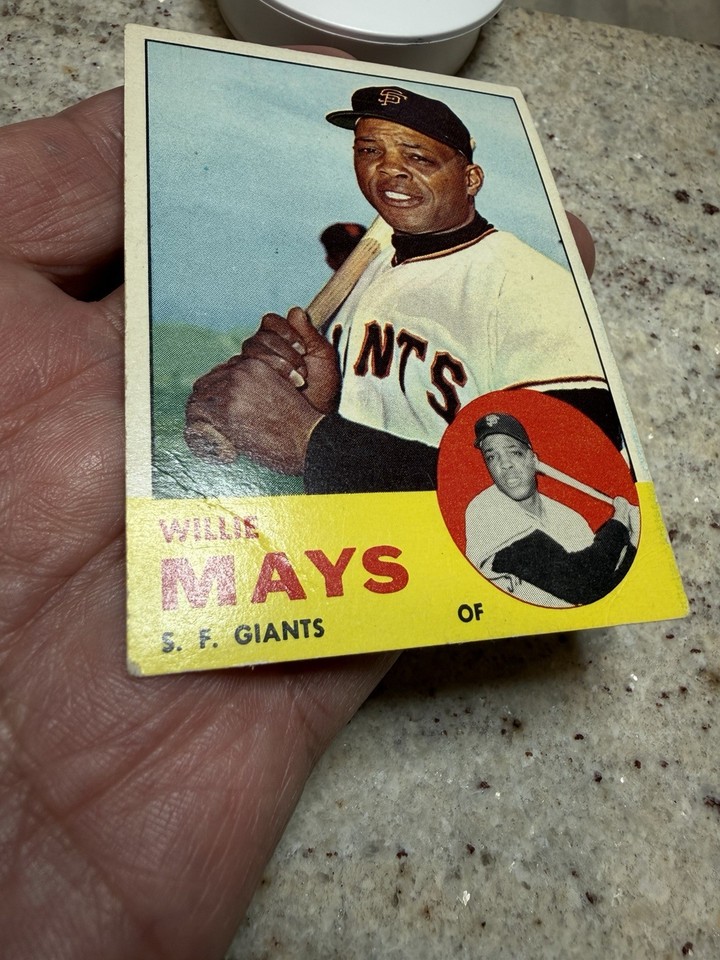 1963 Topps - Willie Mays #300 San Francisco Giants HOF G-VG Crease | eBay