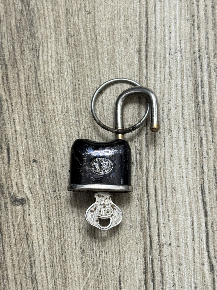 Vintage Old Small Miniature SUL OLSA Padlock Lock With Key | eBay