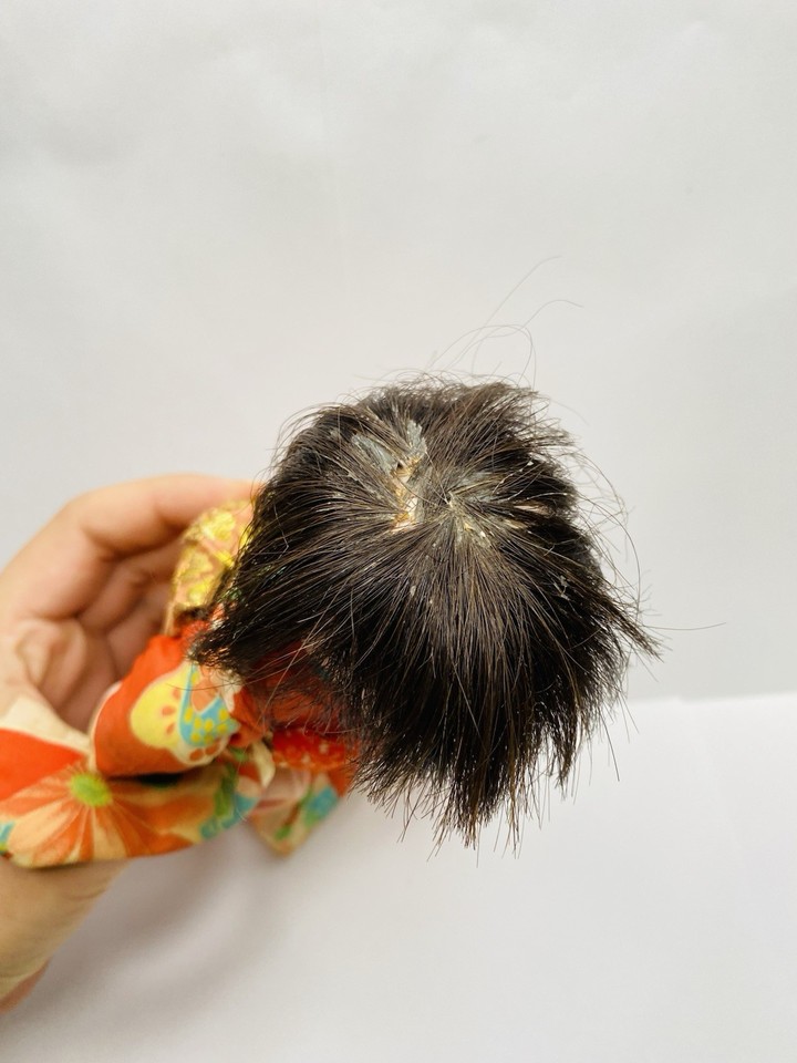 Vintage Japanese Ichimatsu Doll 10” Flower Dance Young Girl in Orange ...