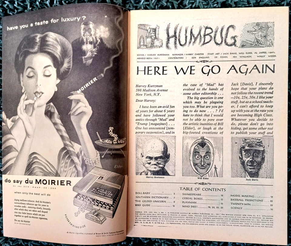 HUMBUG #1 August 1957! NEAR MINT/MINT! 9.8! VIRTUALLY PERFECT! WOW! $0. ...
