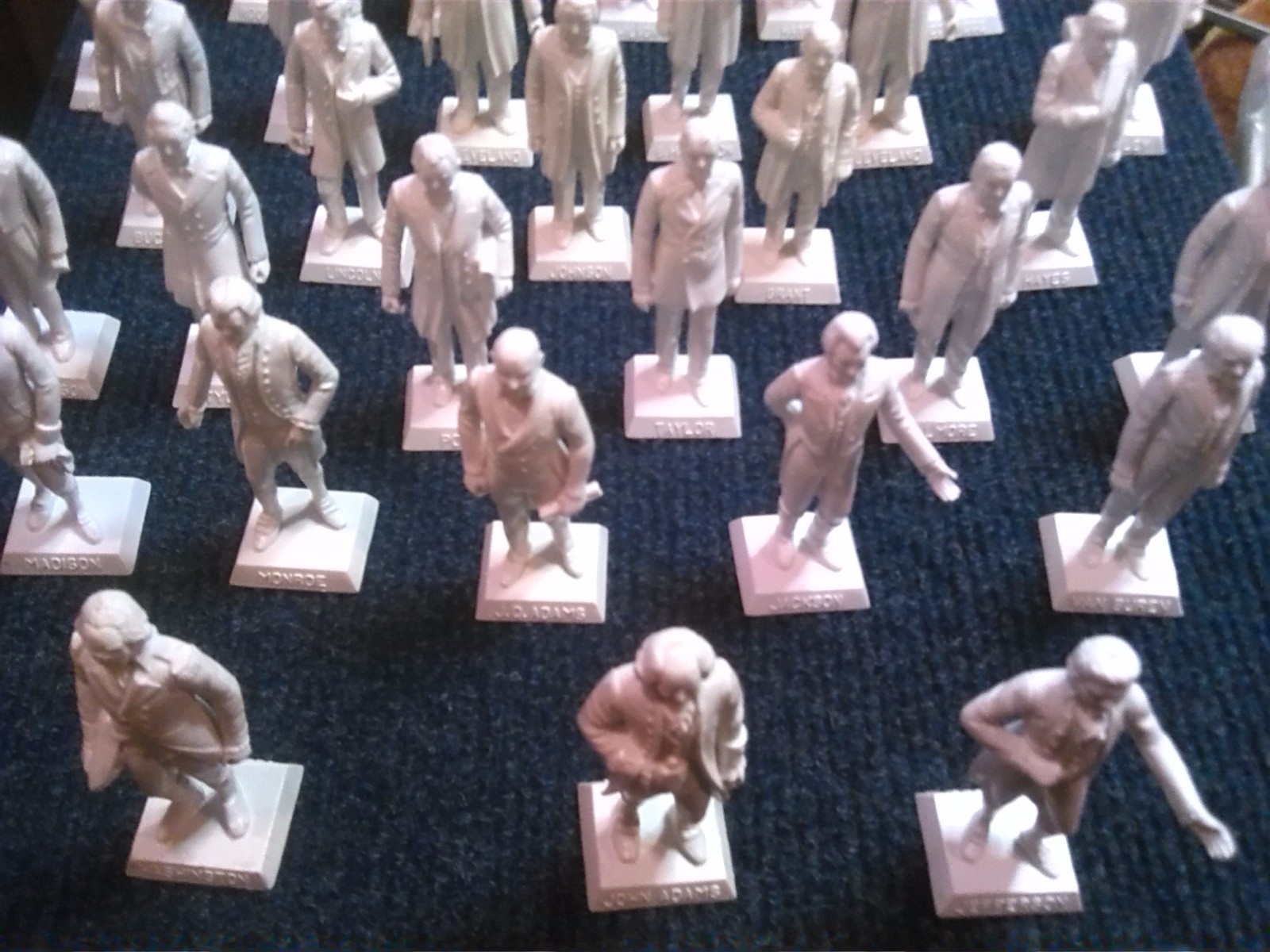 Vintage 1953 (#2) Presidents Marx Miniature Statues Washington ...