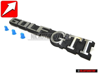 SET Pour VW Golf MK2 Clipper Golf Gti Boot Badge Avec 3 Clips De ...