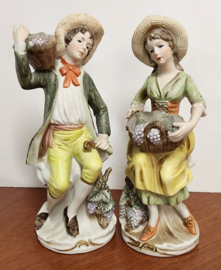 Homco Home Interiors Vineyard Harvest Figurines #1258 Collectible Decor ...