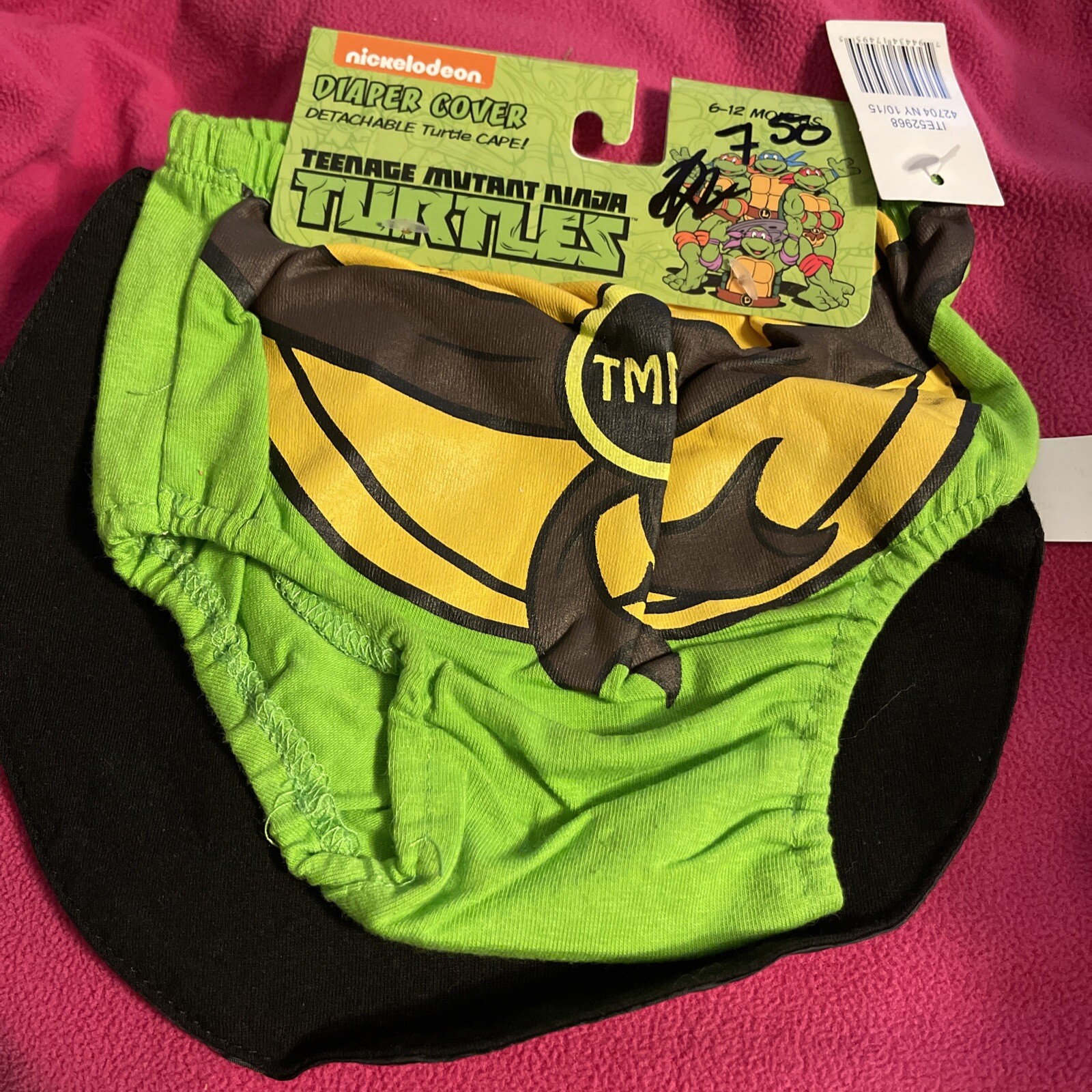 Nickelodeon Teenage Mutant Ninja Turtle Diaper Cover Size 6-12 M | eBay