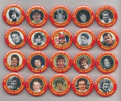 WIMBLEDON DONS SPEEDWAY EX-RIDERS (SET 2) BADGES X20 38mm IN SIZE | eBay