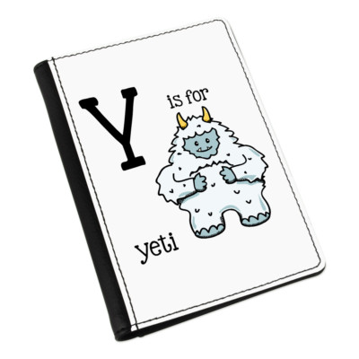 Letter Y Is For Yeti Passport Holder Cover Case Wallet - Funny Alphabet ...