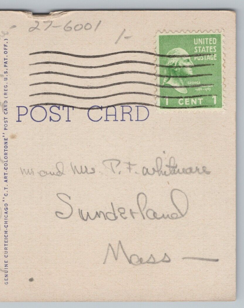 Postcard Oxford Ohio McGuffey Hall Miami University Posted 1950 | eBay