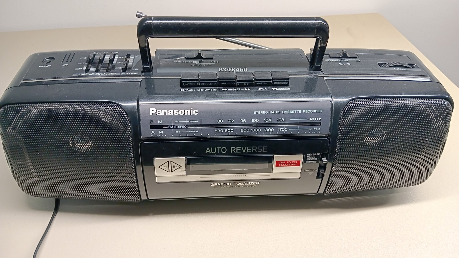 Panasonic RX-FS450 Stereo Radio Cassette Recorder Manual for sale ...