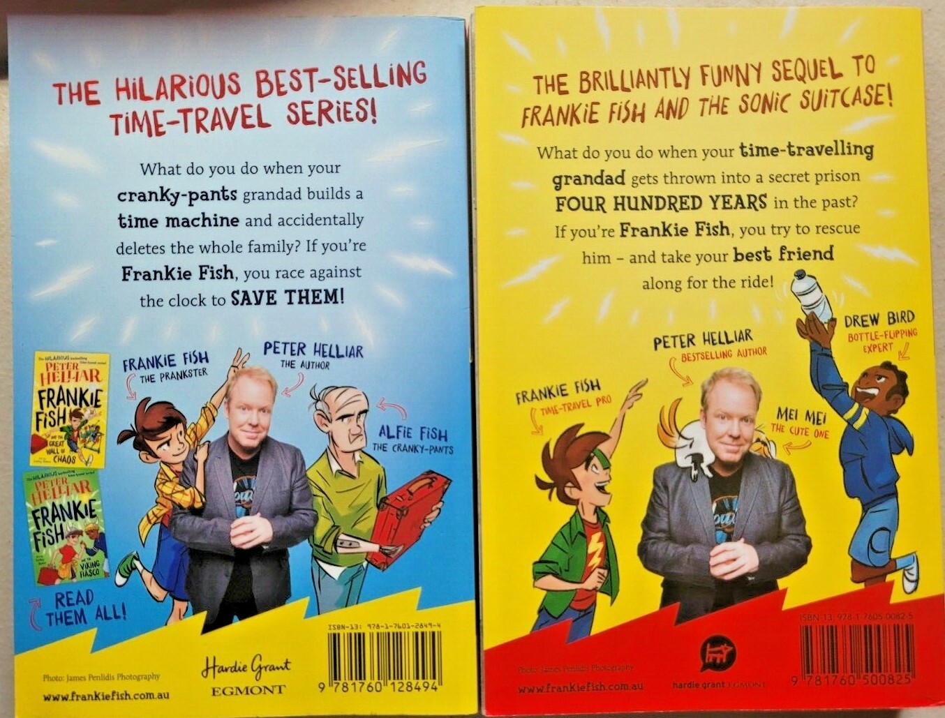 Peter Helliar, 2 NOVELS, Frankie Fish #1,2, And The Sonic Suitcase, And ...