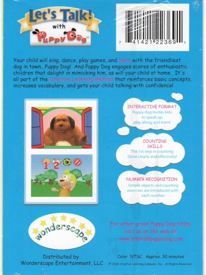 Let's Talk with Puppy Dog All About Counting DVD | eBay