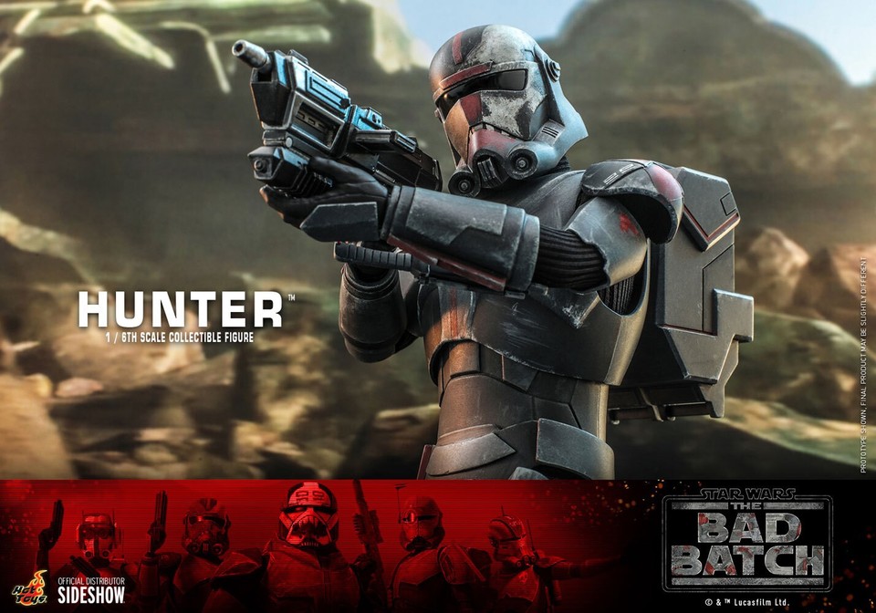 HOT TOYS Star Wars The Bad Batch Hunter TMS050 1:6 Sixth Scale Figure ...