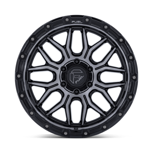 20X9 Fuel 1PC FC881 SURGE 8X180 1MM GLOSS BLACK MACHINED W/ GRAY TINT ...