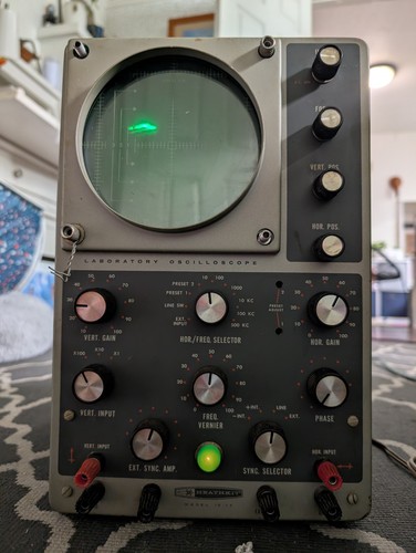 Heathkit IO-12 Vintage Laboratory Oscilloscope - Powers On! | eBay