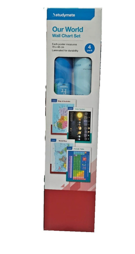 OUR WORLD WALL CHART (SET OF FOUR CHARTS) - LAMINATED - 70*48 CM | eBay ...