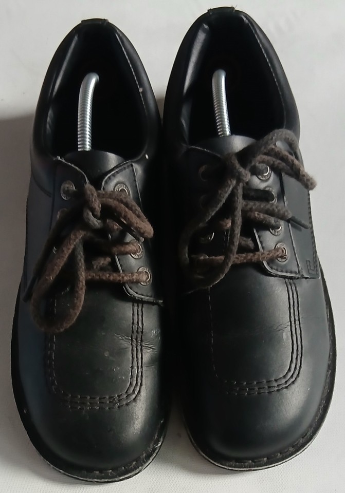 WOMENS KICKERS BLACK LEATHER LACE UP SHOES. SIZE UK 7 | eBay UK
