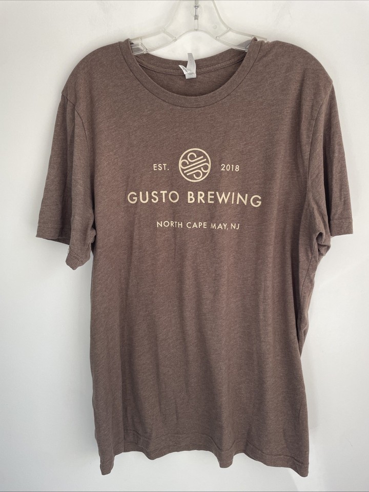New Jersey Gusto Brewing Shirt Mens XL Crew Neck Short Sleeve Graphic ...