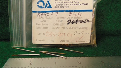 (50) QA Technology 100-PRP2570S 100 Ctr Probe, 250 Trvl, Connect NOS | eBay