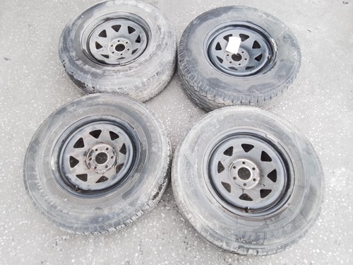 NISSAN NAVARA SET OF BLACK 16" STEEL RIMS & 255/55/16TYRES D40 (MNT ...