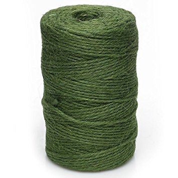 Garden Twine Green Hemp Natural Jute String Gardening Arts & Crafts 60m ...