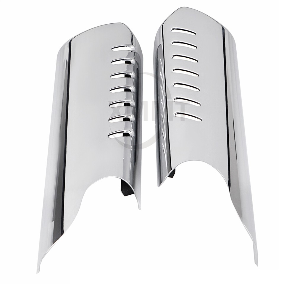 Chrome Lower Leg Deflector Shields For Harley Heritage Softail Classic ...