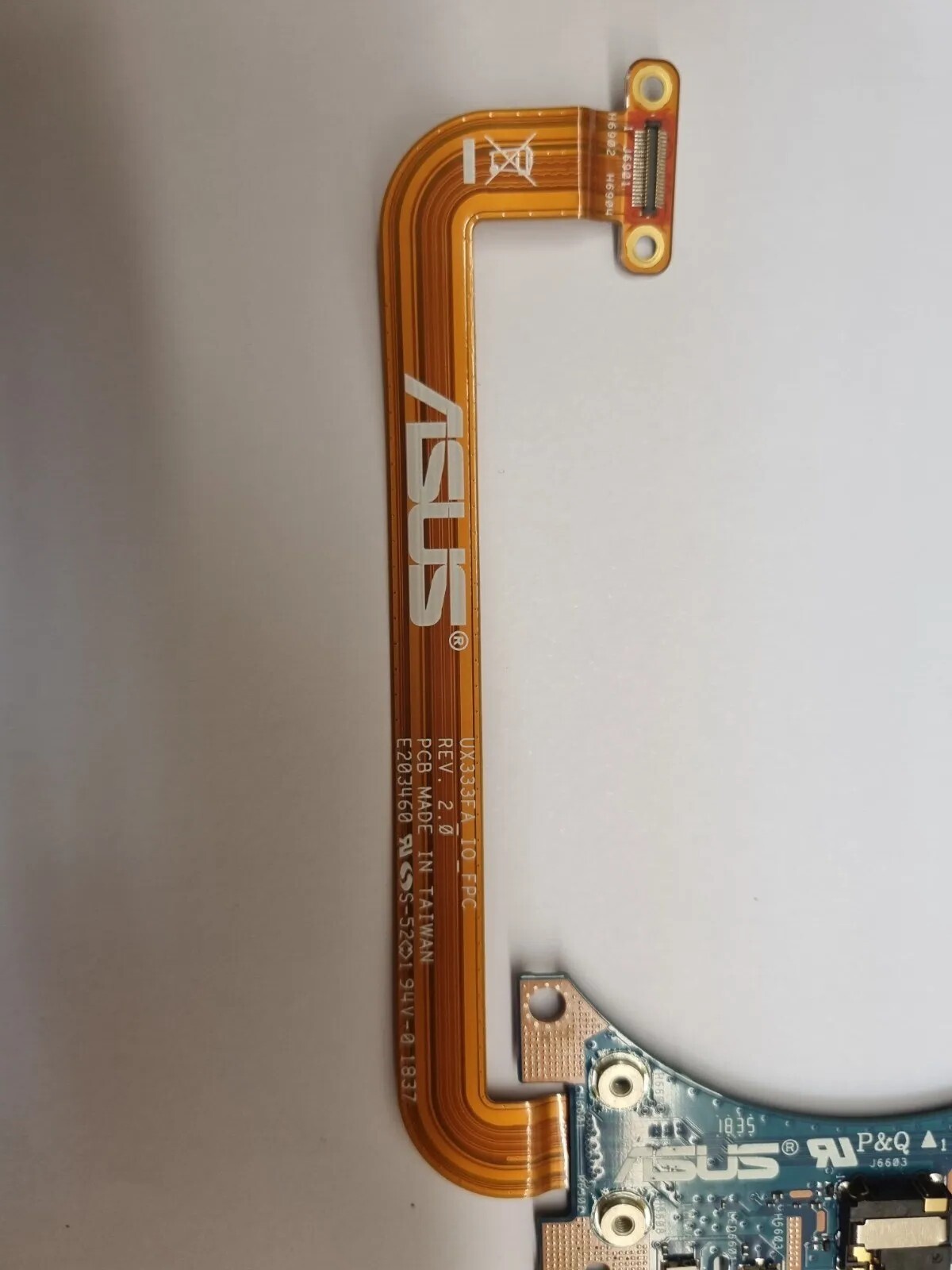 Cable flexible Asus Zenbook UX333FA_IO_FPC REV 2.0 vers CM + IO Board ...