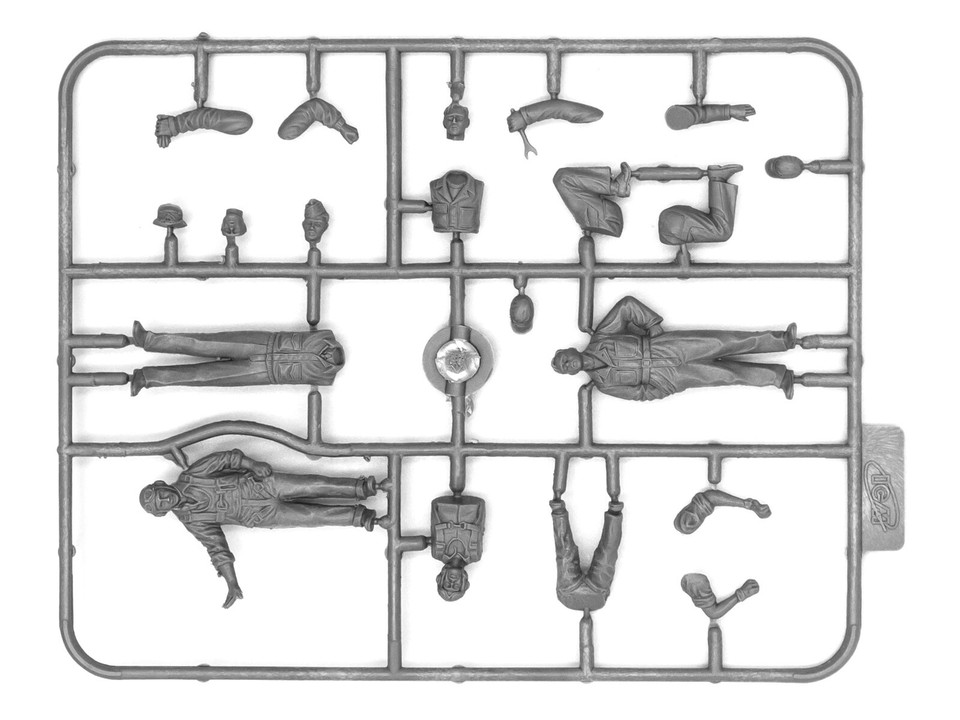 Scale Model Kit 1/48 ICM 48083 USSAF Pilots and Ground Personnel 1941 ...