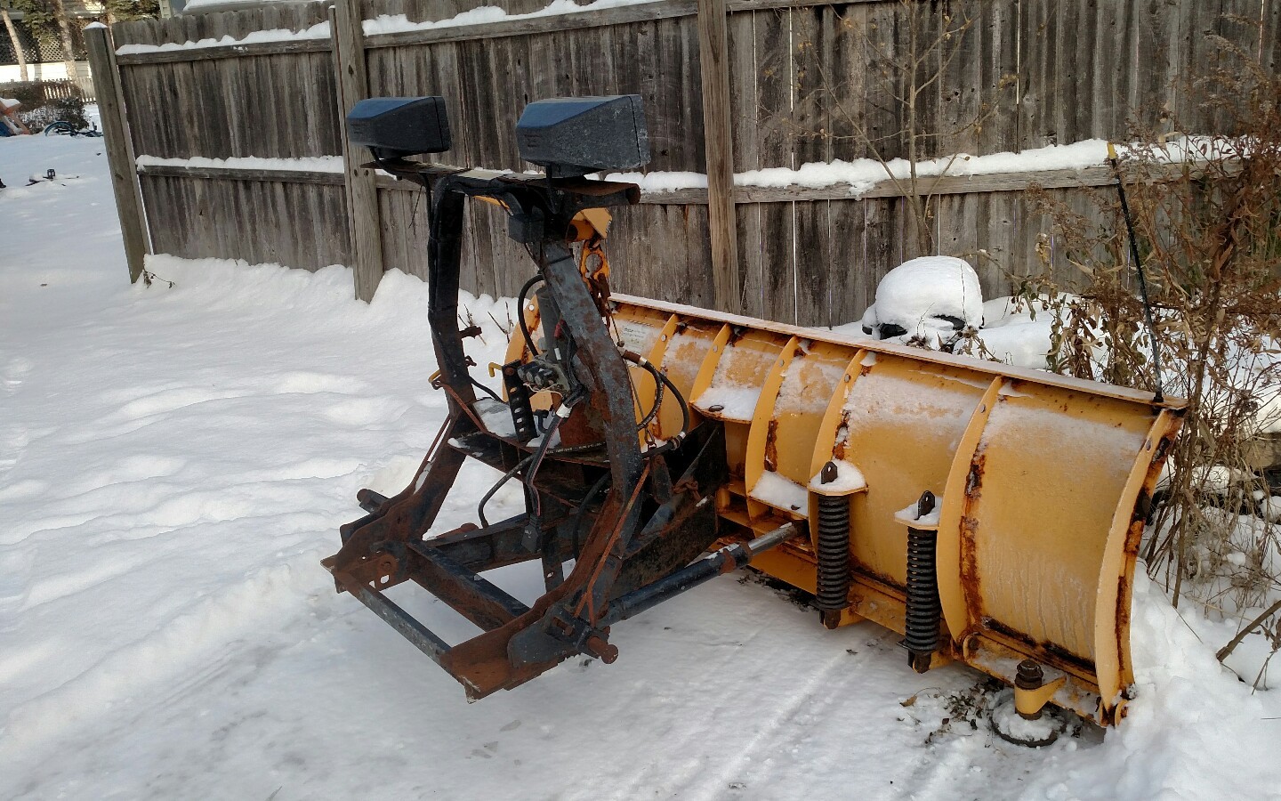 7'6" FISHER MINUTE MOUNT 2 II SNOW PLOW DODGE , Chevy , Ford, GMC | eBay