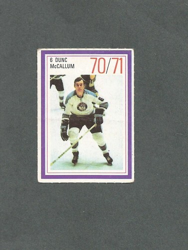 1970-71 Esso Hockey Stamp Dunc McCallum Pittsburgh Penguins | eBay