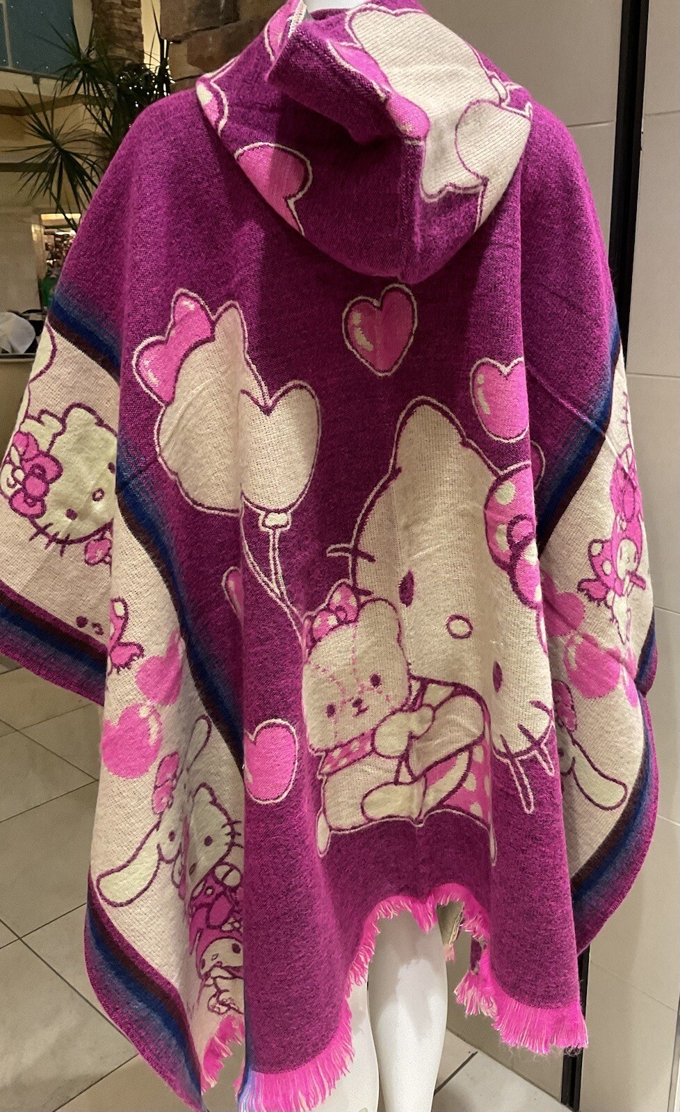 Style Alpaca Cape, Hello Kitty, Handmade By Indigenous Hand, Soft And ...