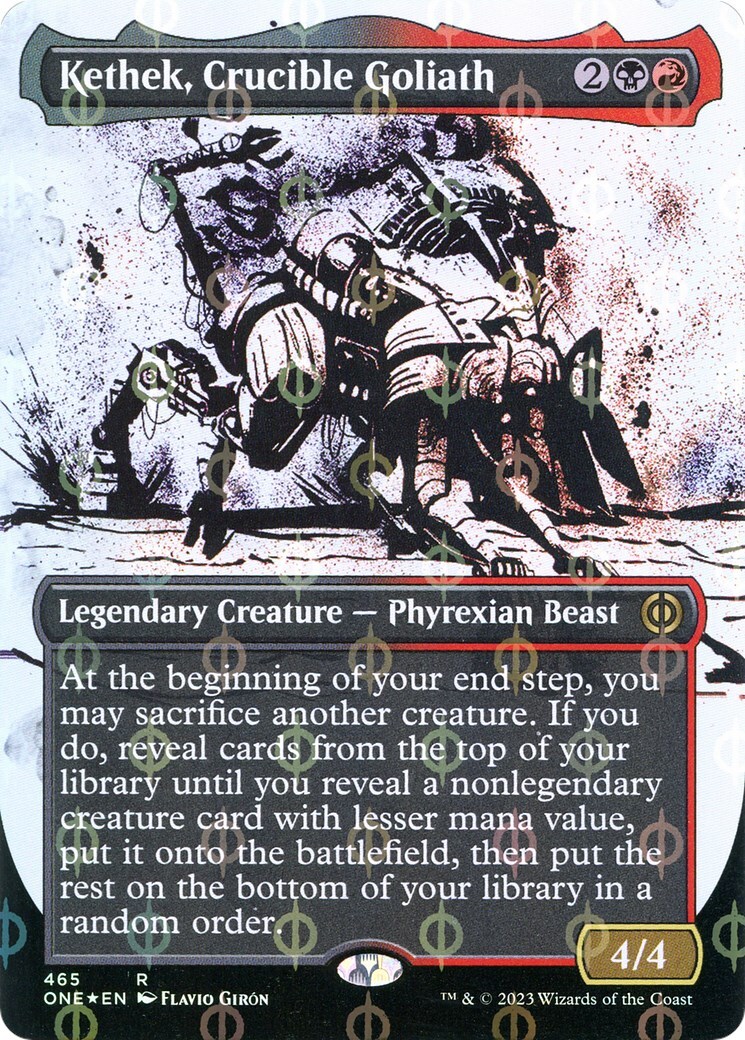 Kethek, Crucible Goliath (Showcase) (Step-and-Compleat Foil) Phyrexia ...