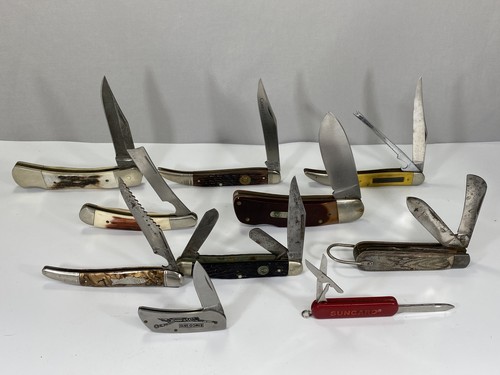 DEALER LOT OF 10 Folding Knives KABAR, BOKER, CAMILLUS - NO CHINA | eBay