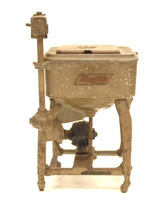 ANTIQUE HUBLEY CAST IRON MAYTAG SALESMAN SAMPLE CHILDS WASHING MACHINE ...