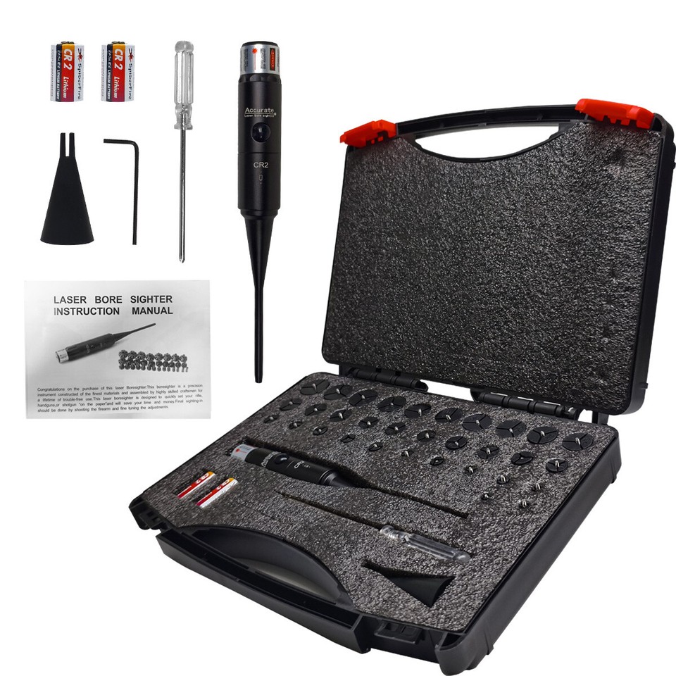 Professional Red Laser Bore Sight Kit for Multiple Caliber Upgraded ...