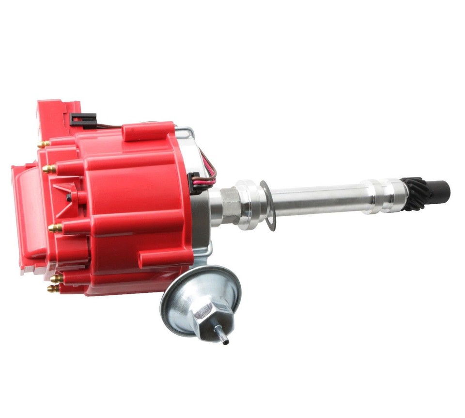 For Chevy SBC 350 BBC 454 HEI Ignition Distributor &Spark Plug Wires ...
