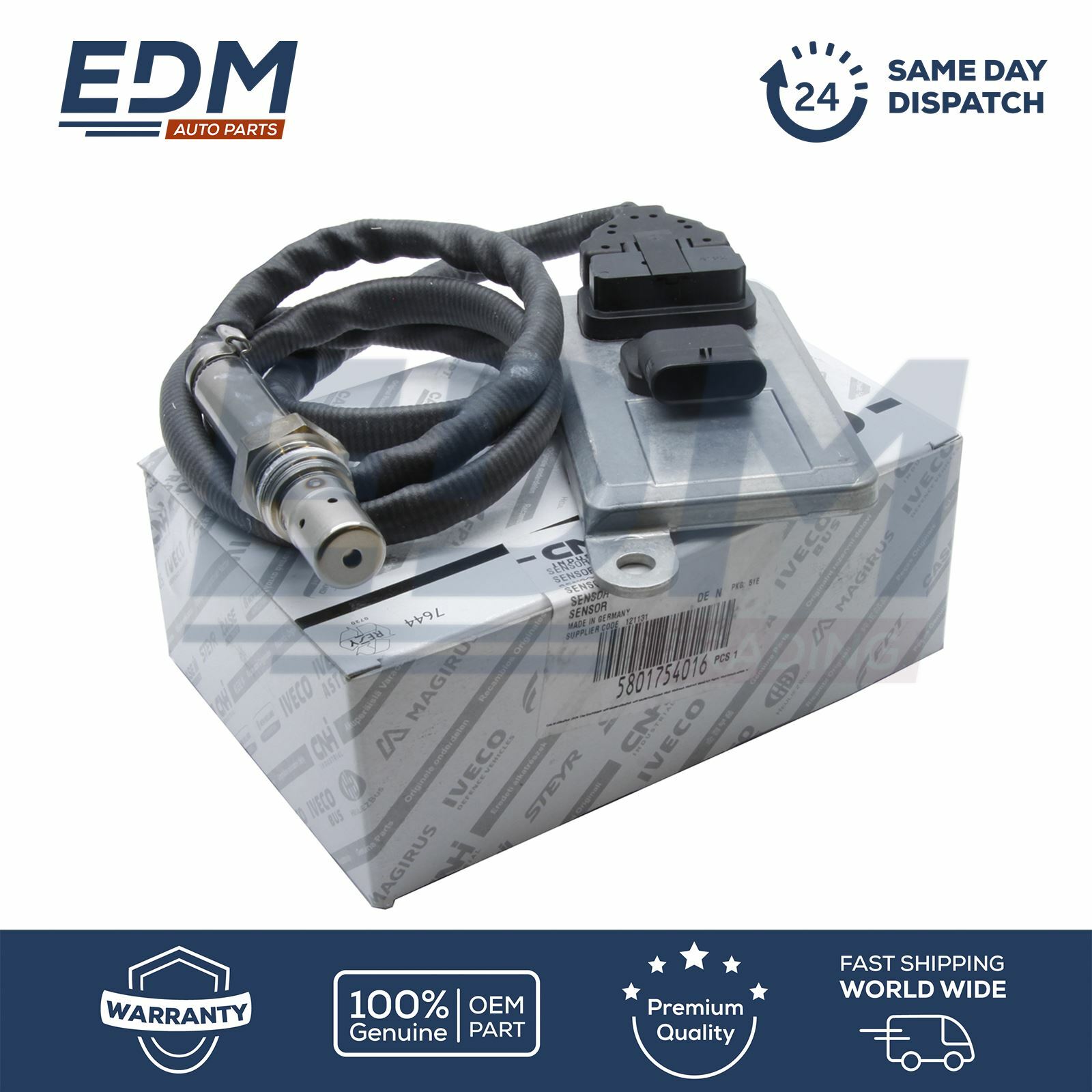 Exhaust Nox Sensor EURO 5 for Iveco 5801754016 5801627702 5WK96733B ...