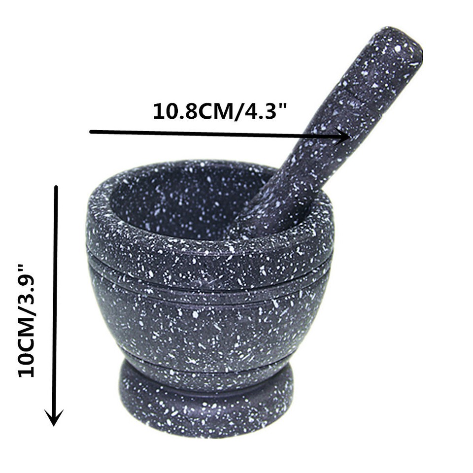 Large Pestle and Mortar Set Natural Spice & Herb Crusher Grinder ...